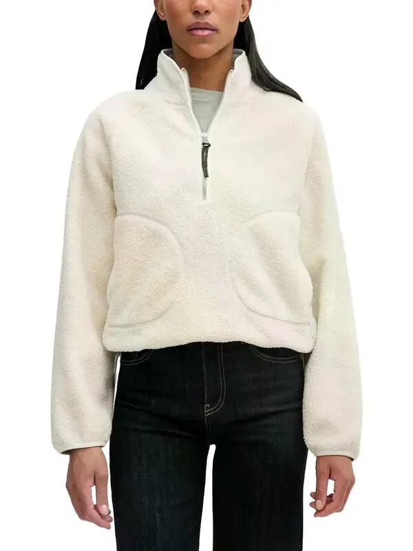 Marc O'polo Fleece Half-zip Sweatshirt - White