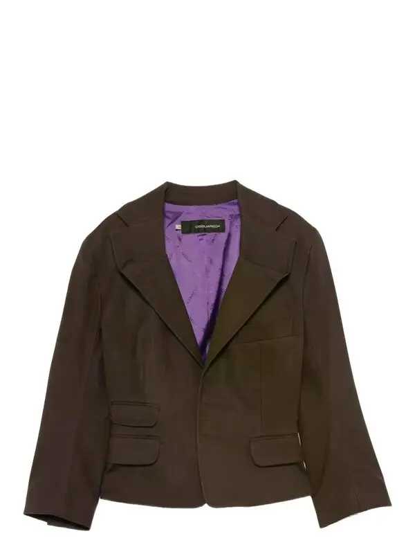 Dsquared2 2000s Notched-lapels Blazer Jacket - Brown