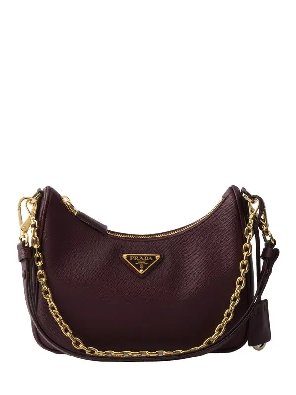 Prada Re-edition Mini Saffiano Leather Bag - Red