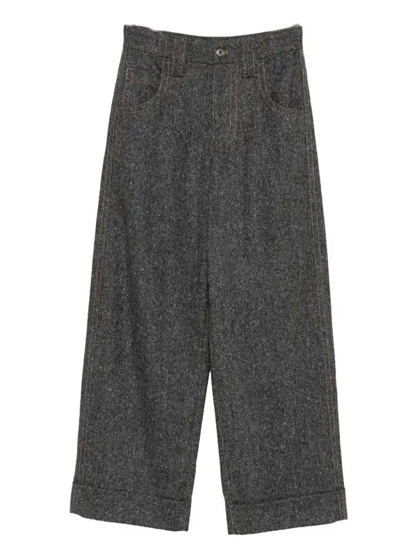 Brunello Cucinelli Wool Trousers - Multicolor