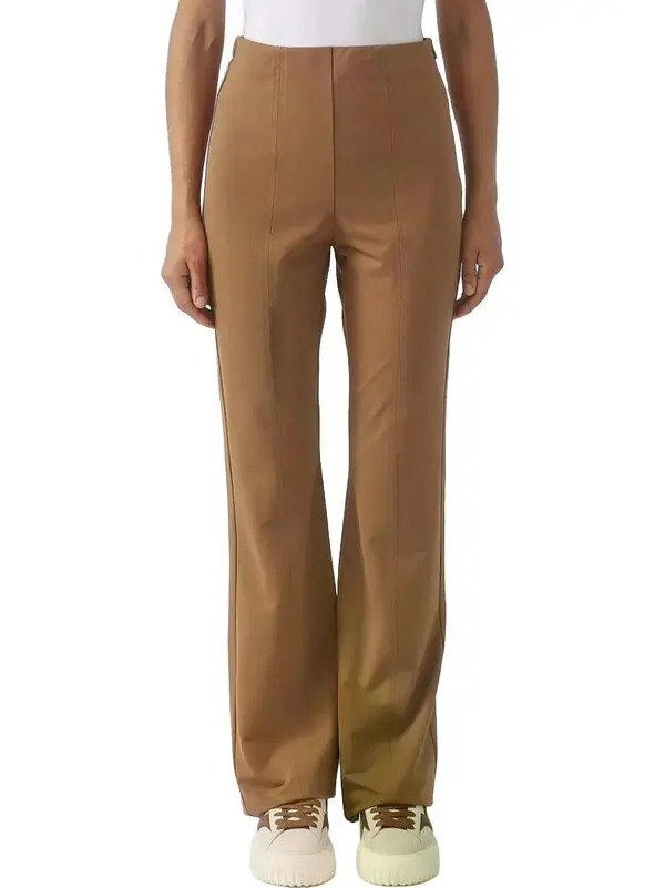 Max Mara Alabama Seam-detail Flared Trousers - Brown