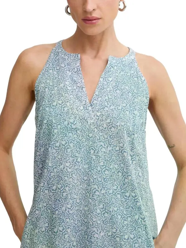 Marc O'polo Butterfly-print Sleeveless Mini Dress - Blue