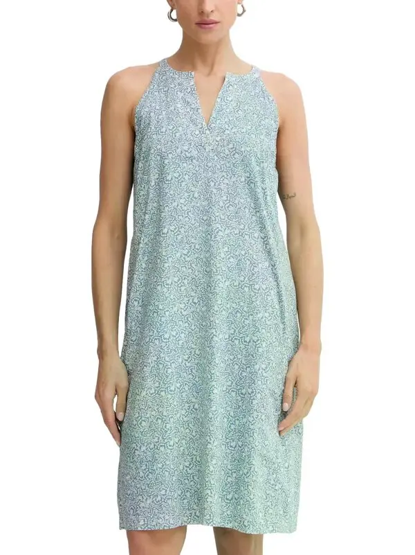 Marc O'polo Butterfly-print Sleeveless Mini Dress - Blue