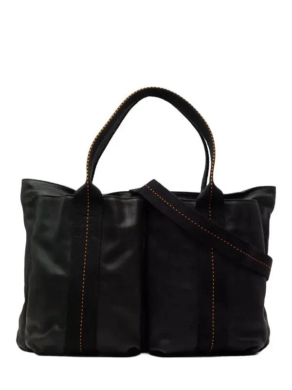 Hermès 2000-2010 Derma Caravan Horizontal Mm Satchel - Black