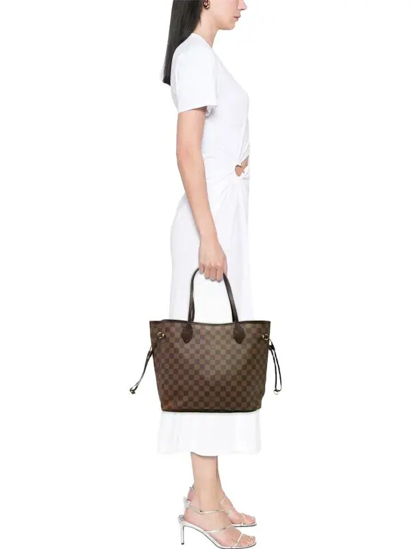 LOUIS VUITTON 2009 Damier Ebene Neverfull Mm Tote Bag - Brown