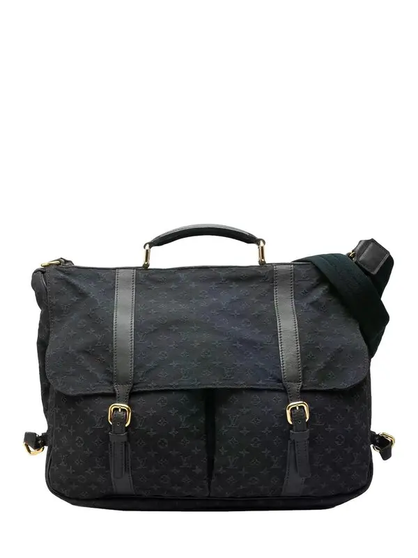 LOUIS VUITTON 2002 Monogram Mini Lin Denise Satchel - Blue