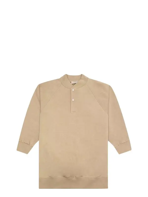 Fear Of God Logo-patch Henley T-shirt - Brown