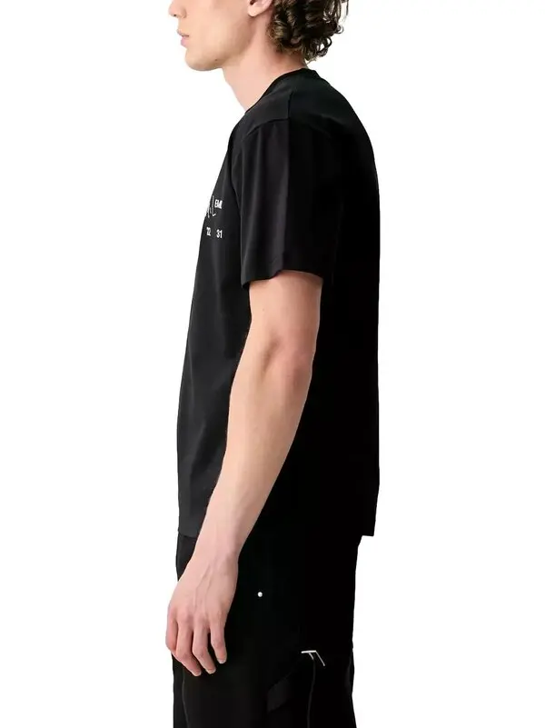 HELIOT EMIL Fulgens Logo-print Short-sleeve T-shirt - Black