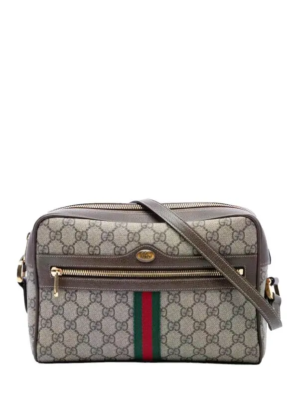 Gucci 2016-2026 Gg Supreme Ophidia Crossbody Bag - Neutrals