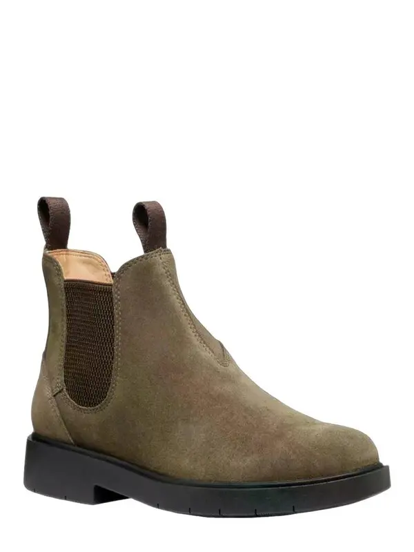 Geox Suede Chelsea Boots - Green