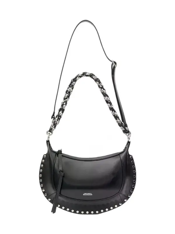 Isabel Marant Étoile Oskan Moon Bag In Leather - Black