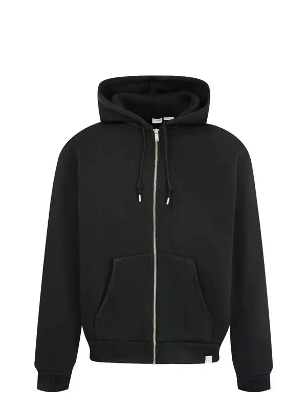 TOTEME Zip Hoodie Washed - Black