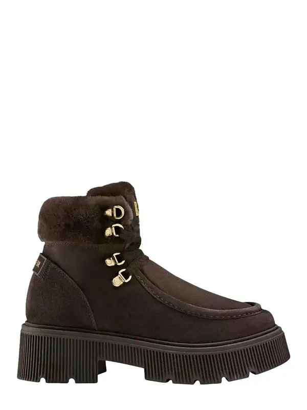 Bogner Turin Wool-trim Platform Ankle Boots - Brown
