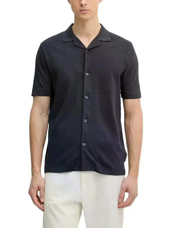 Marc O'polo Short-sleeve Camp-collar Shirt - Grey