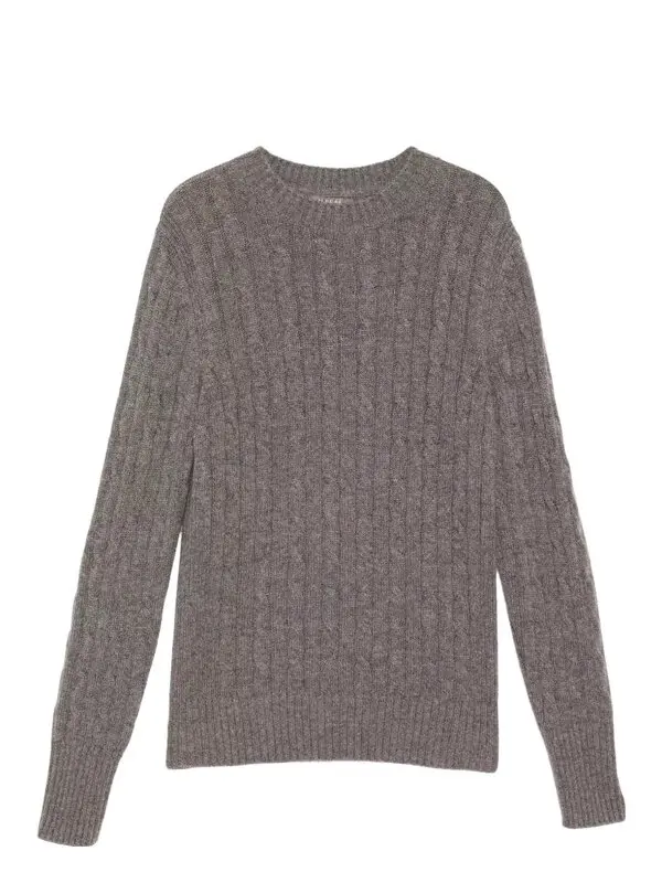 N.peal Adelyn Cable-knit Top - Grey