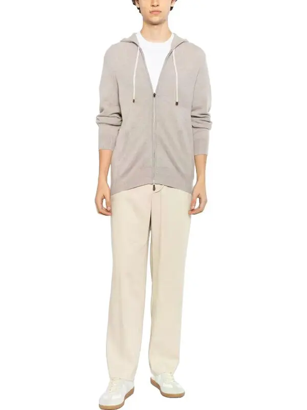 N.peal Ladbroke Zip-up Hoodie - Grey