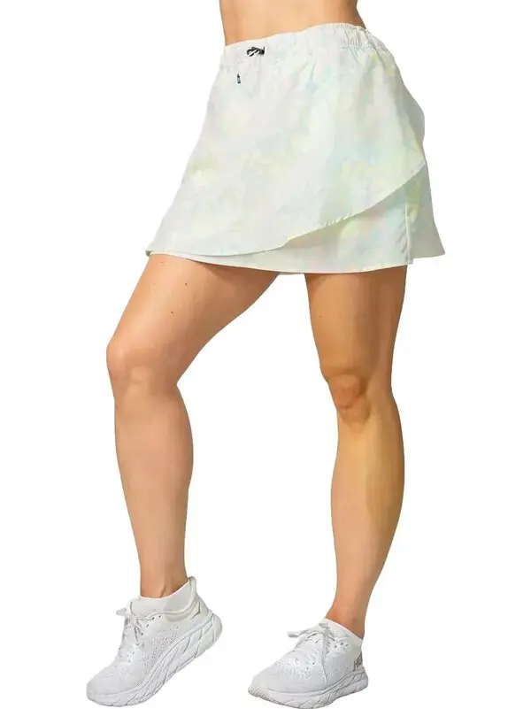 Kari Traa Ane Floral-print Wrap Skort - Blue