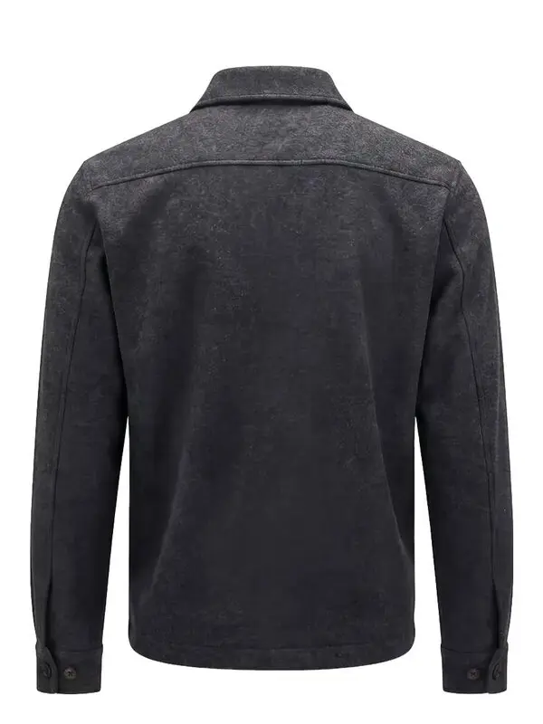 Moncler Button-up Shirt Jacket - Grey