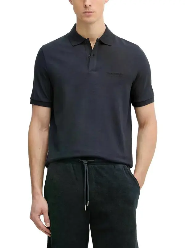 Marc O'polo Logo-embroidered Piqué Polo Shirt - Blue
