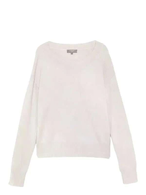 N.peal Cropped Boat-neck Top - Neutrals
