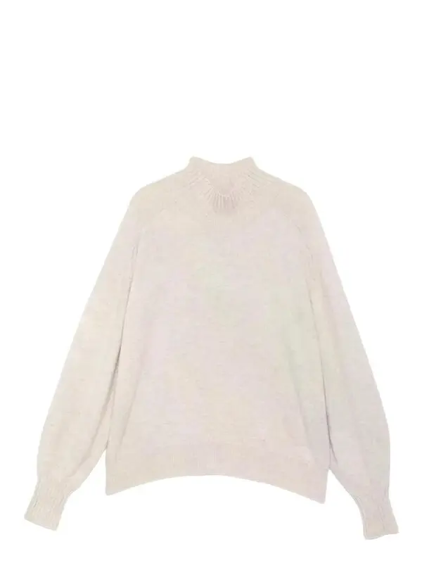 N.peal Funnel-neck Cashmere Sweater - Grey