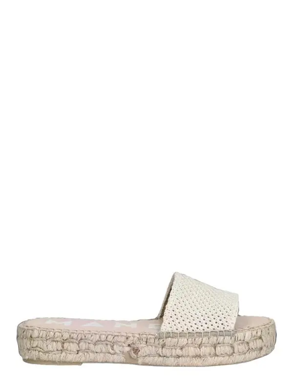 Manebí Crochet-knit Espadrille Flat Sandals - Neutrals