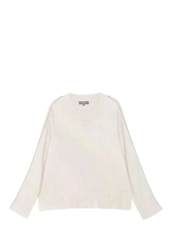 N.peal Metal-trim Round-neck Sweater - Grey