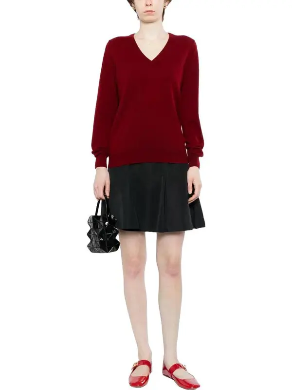 N.peal Phoebe V-neck Top - Red
