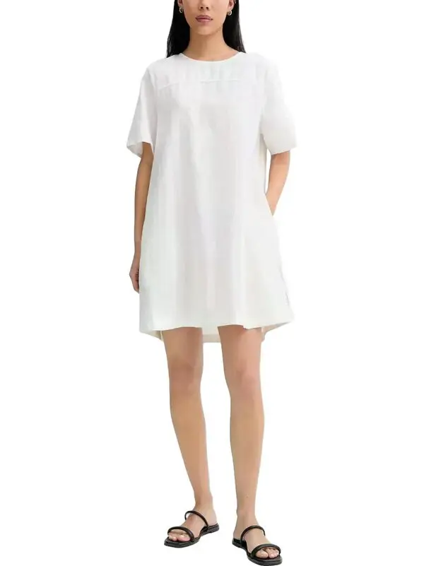 Marc O'polo Tie-back Shift Mini Dress - White
