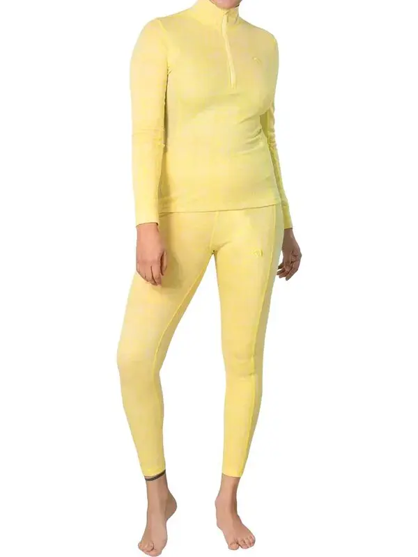 Kari Traa Rose Geometric-print Base-layer Trousers - Yellow