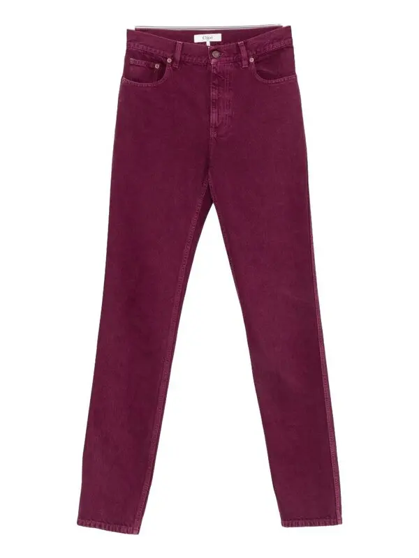 Chloé Skinny Fit Denim Jeans - Multicolor
