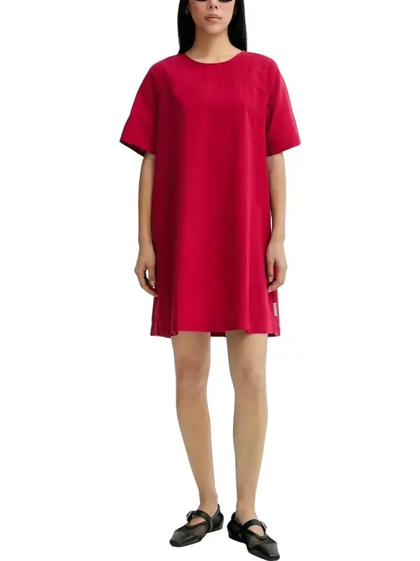 Marc O'polo Tie-back Short-sleeve Mini Dress - Red