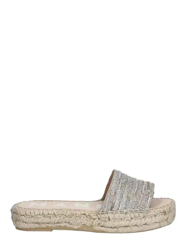 Manebí Open-toe Flat Sandals - Silver