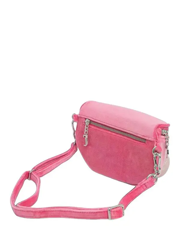 Juicy Couture Kimberly Rhinestone-embellished Velvet Belt Bag - Pink