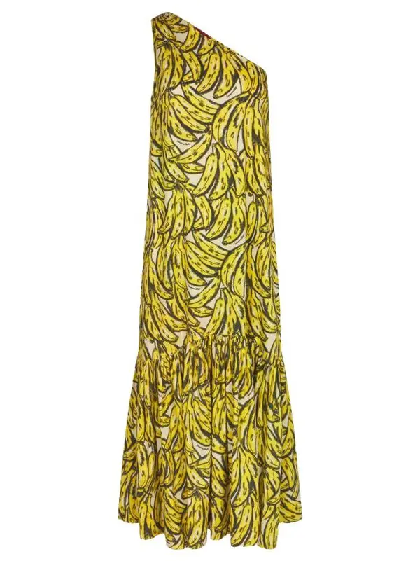 SIMONMILLER Rea Banana-print Mini Dress - Yellow