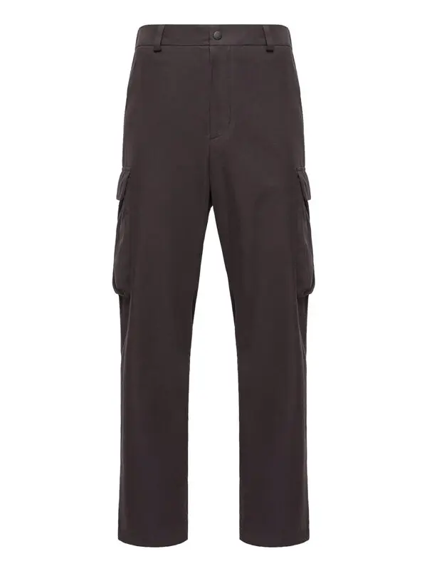 Moncler Cotton Blend Pants - Black
