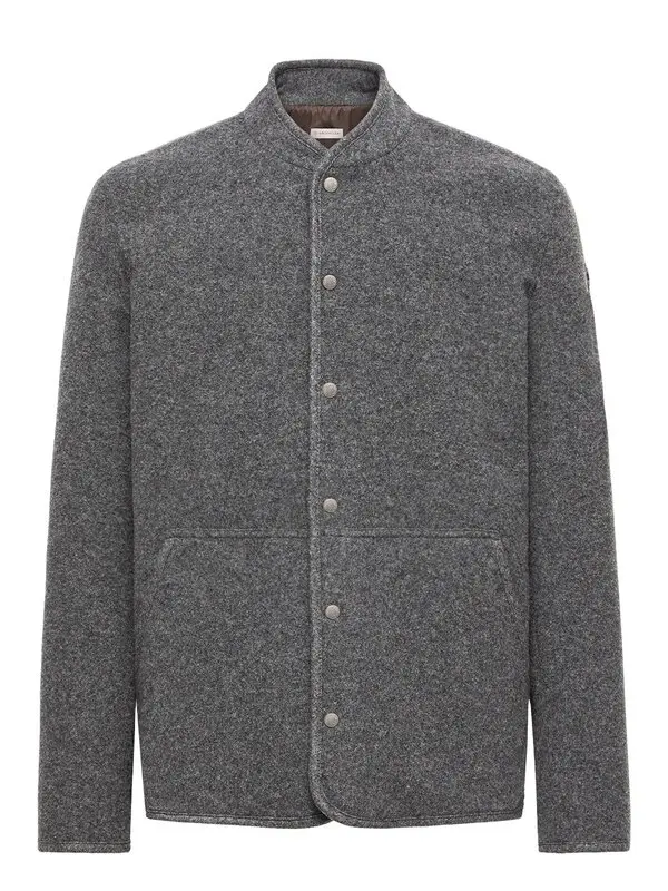 Moncler Wool Shirt Jacket - Grey