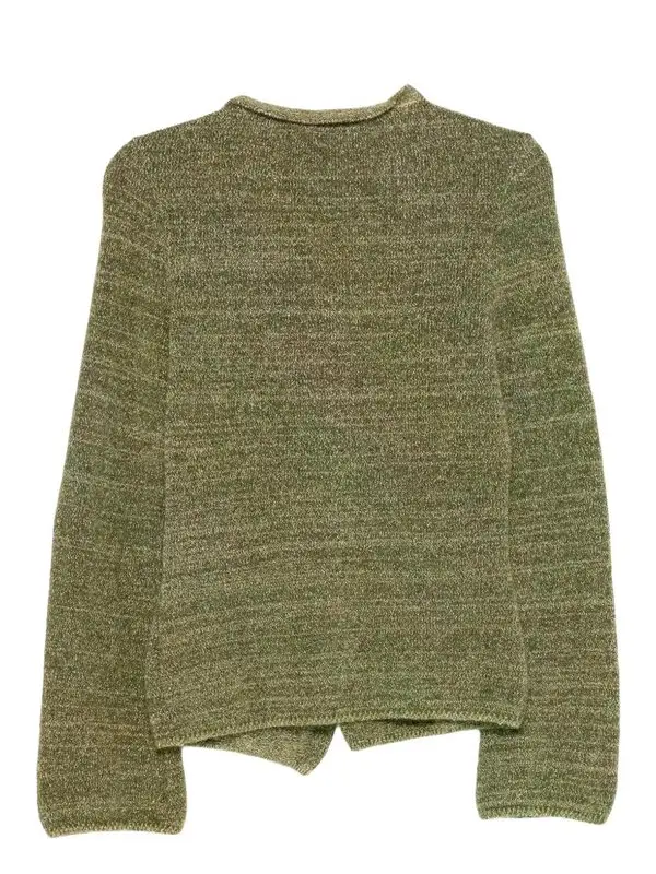 Roberto Cavalli 2000s Ruffle-trim Sweater - Green