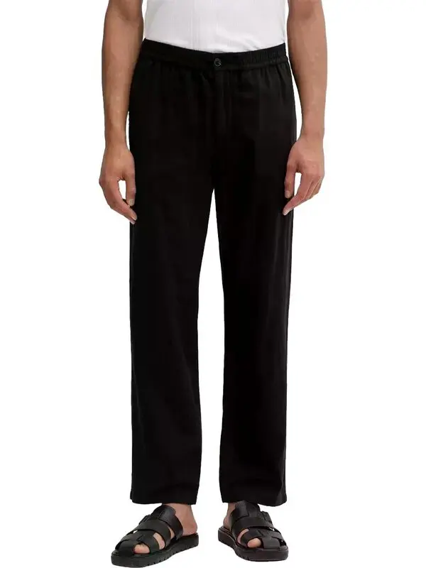 Marc O'polo Elasticated-waistband Trousers - Black