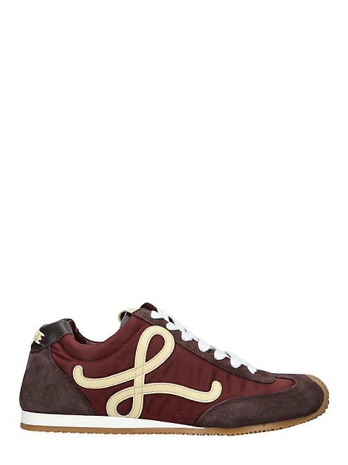 Loewe Ballet Runner 2.0 Suede And Mesh Trainers - Red/other