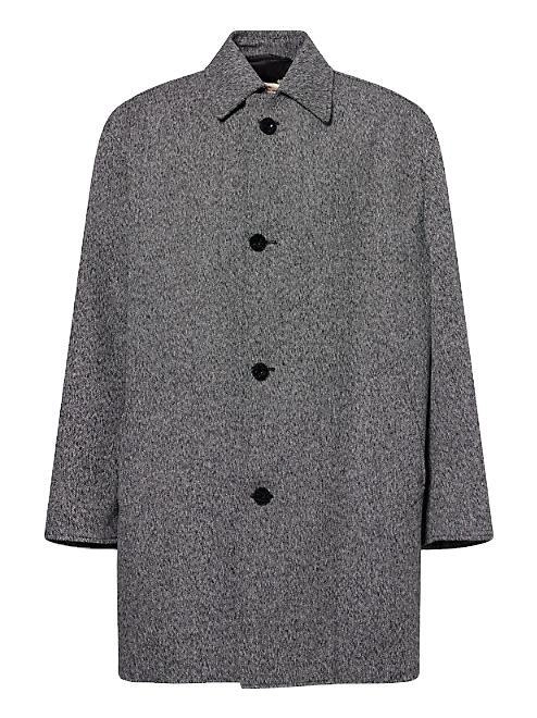 Marni Point Collar Wool-blend Coat - Black