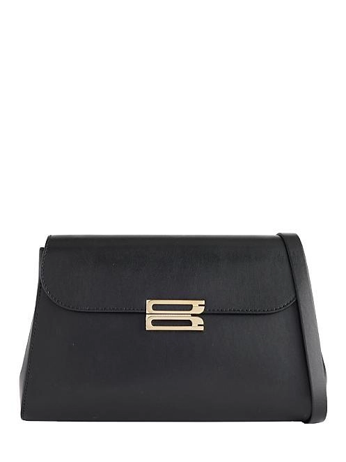 Victoria Beckham Dorian Trapeze Leather Shoulder Bag - Black