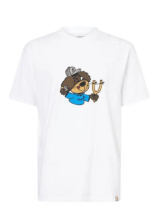 Carhartt Work In Progress Slingshot Short-sleeve Cotton T-shirt - White
