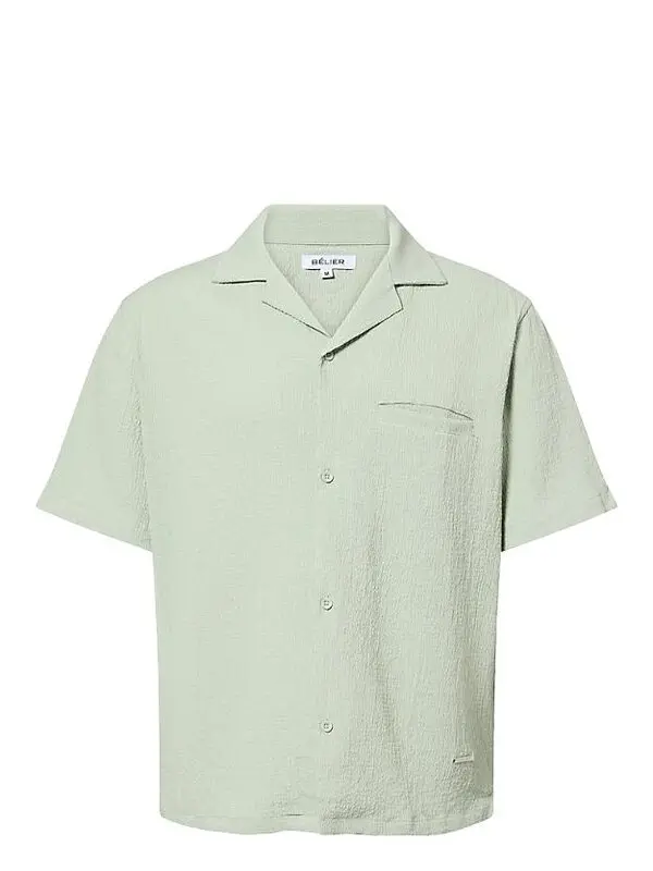 BELIER Hassan Seersucker Shirt - Sage