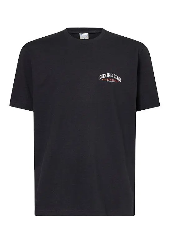 CHAMPION X THE GENTLEMAN Champion X The Gentlemen Boxing Club Graphic Cotton-jersey T-shirt - Black