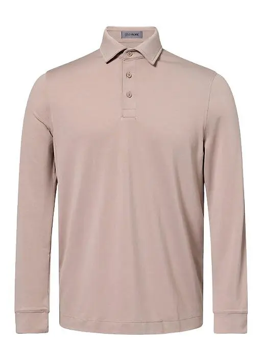 G/fore All Play Cotton-blend Polo Shirt - Mocha