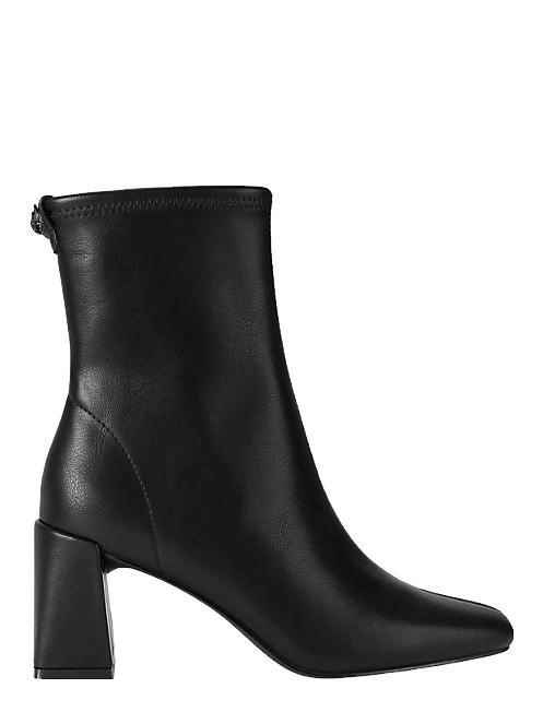 Kurt Geiger Sam Block-heel Faux-leather Ankle Boots - Black