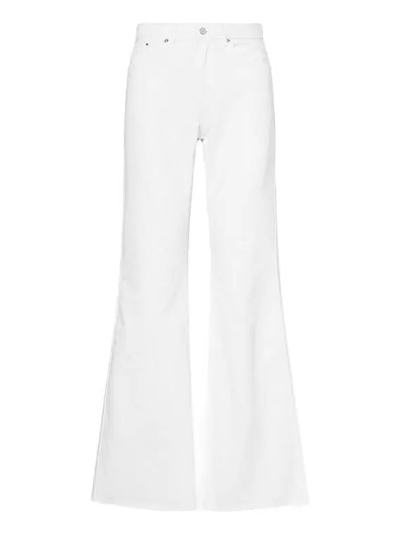 ANINE BING Wyatt Straight-leg Denim Jeans - White