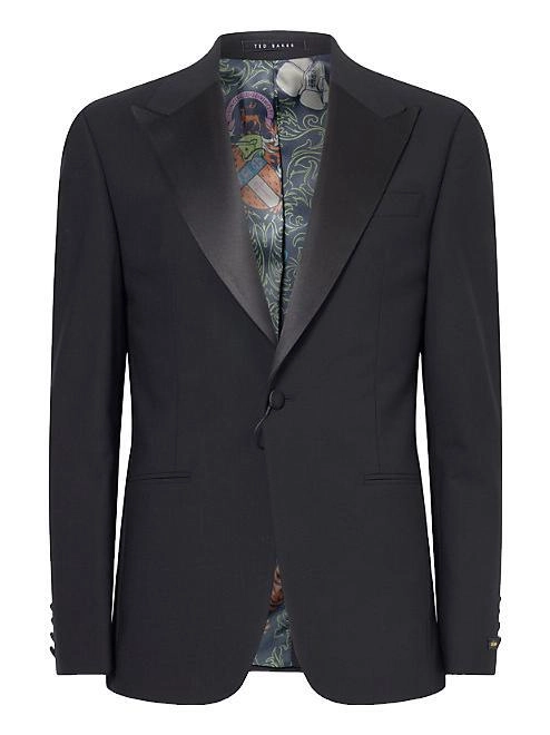 TED BAKER X THE GENTLEMAN Ted Baker X The Gentlemen Slim-fit Single-breasted Wool-blend Blazer - Black