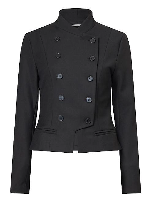 Gimaguas Christy Double-breasted Twill Jacket - Black